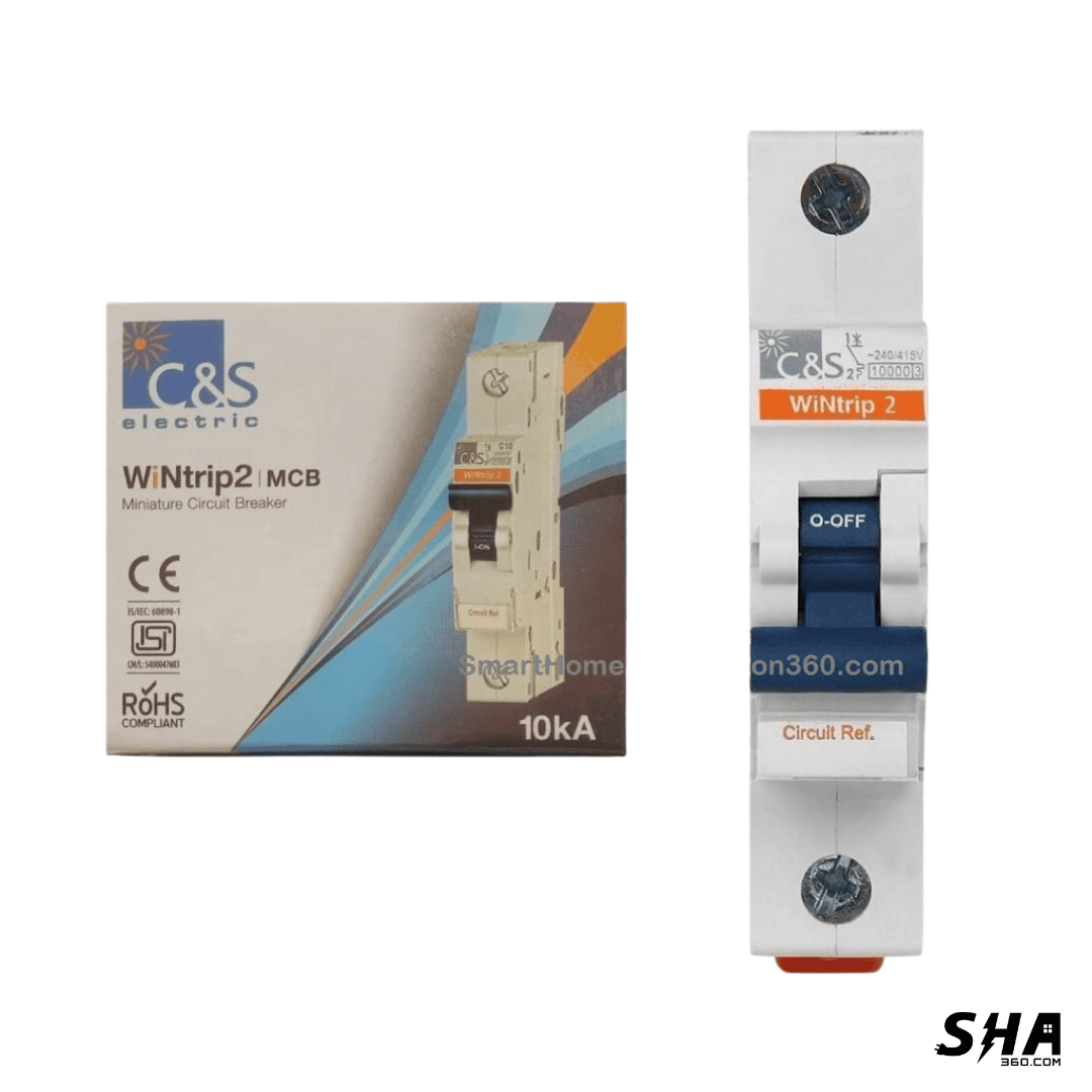Buy C&S Electric MCB 20A Single Pole (1-Pole) 10kA B Curve (CSMBS1B20) from SmartHomeAutomation