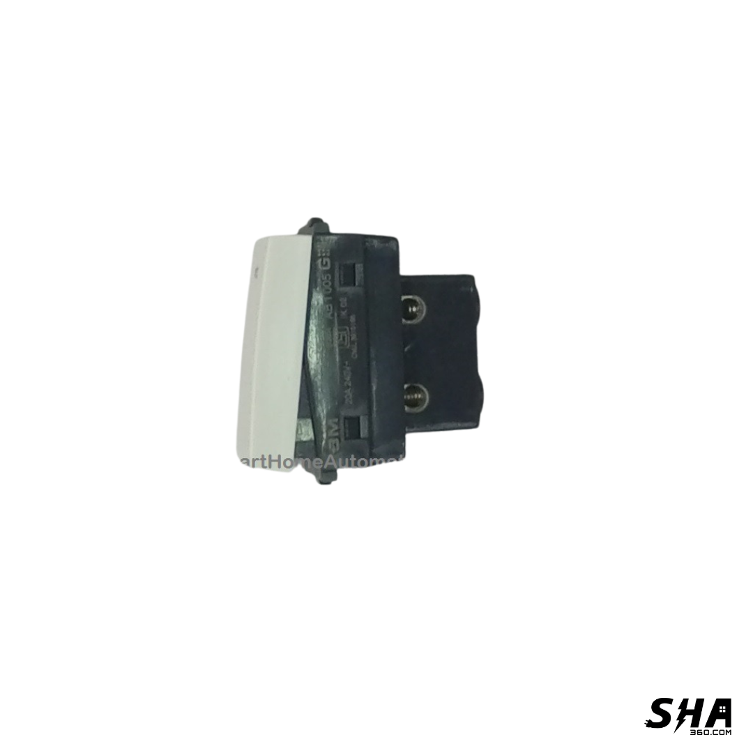 GM Modular G-Nine Viva 16A/20A 1-Way Switch (White) AB1005