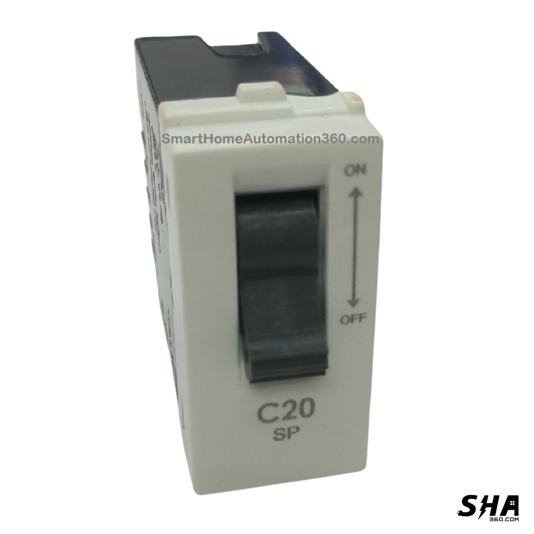 GM Modular G-Nine MCB 20A Modular 1M (White) AB1113