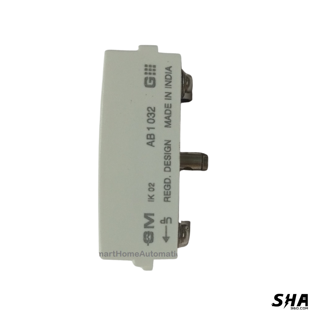 GM Modular G-Nine TV Socket 1 Module (White) AB1032