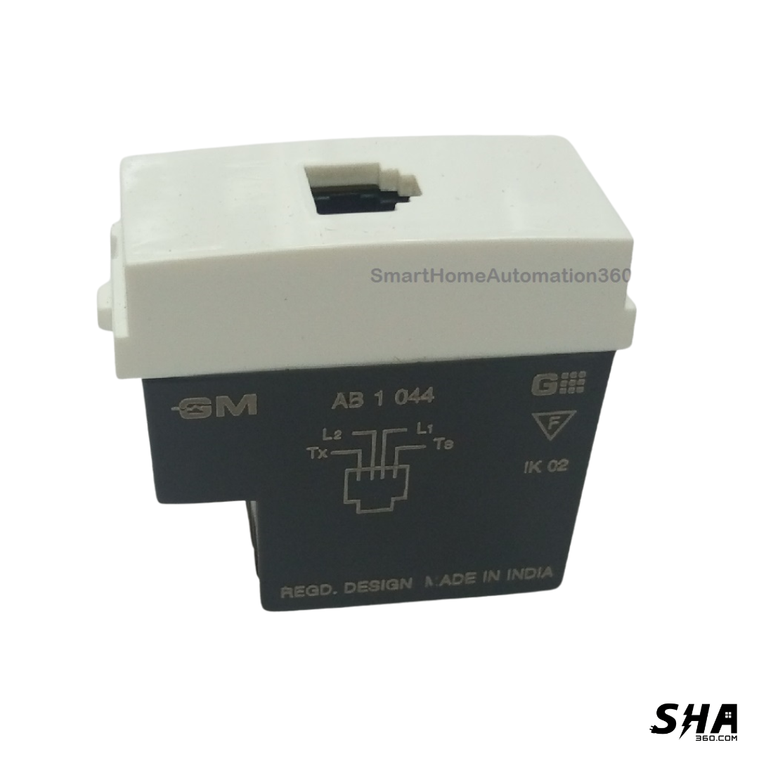 GM Modular G-Nine Tele Socket 1 Module (White) AB 1 044 - Sha360