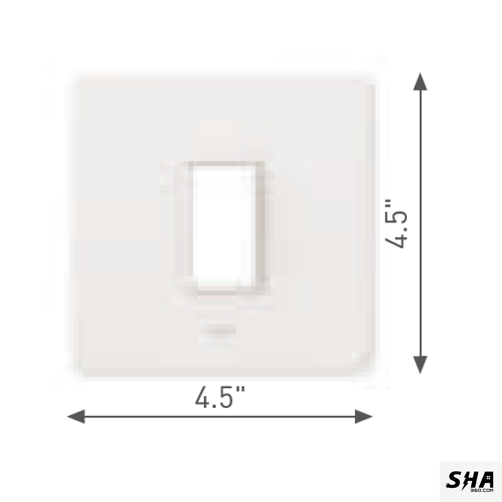 GM Modular G-Nine 1 Module (4x4) Cover Plate (White) - Sha360