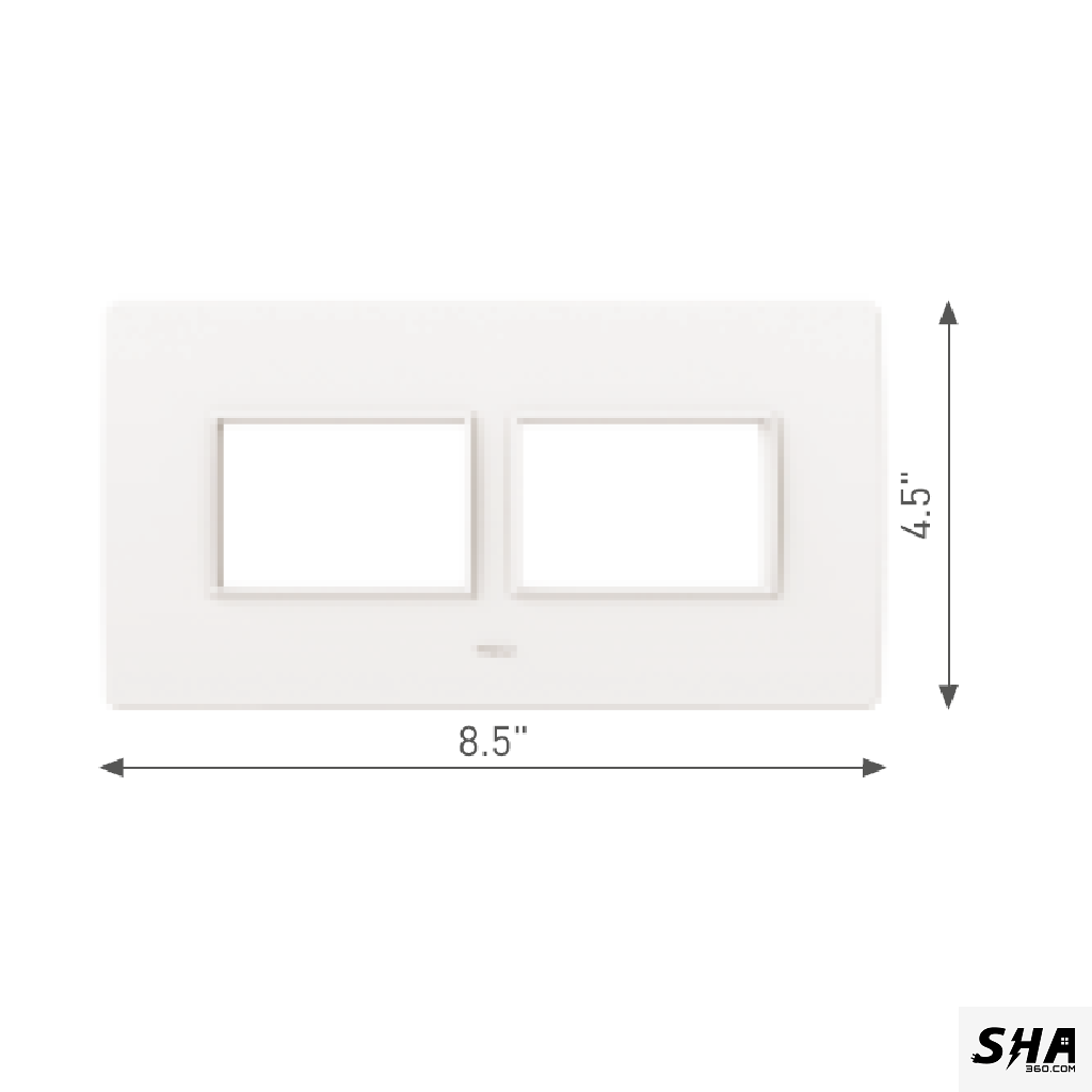 Buy GM Modular G9 Xnoa 6 Module 8x4 Cover Plate GPNSK06005 White from ...