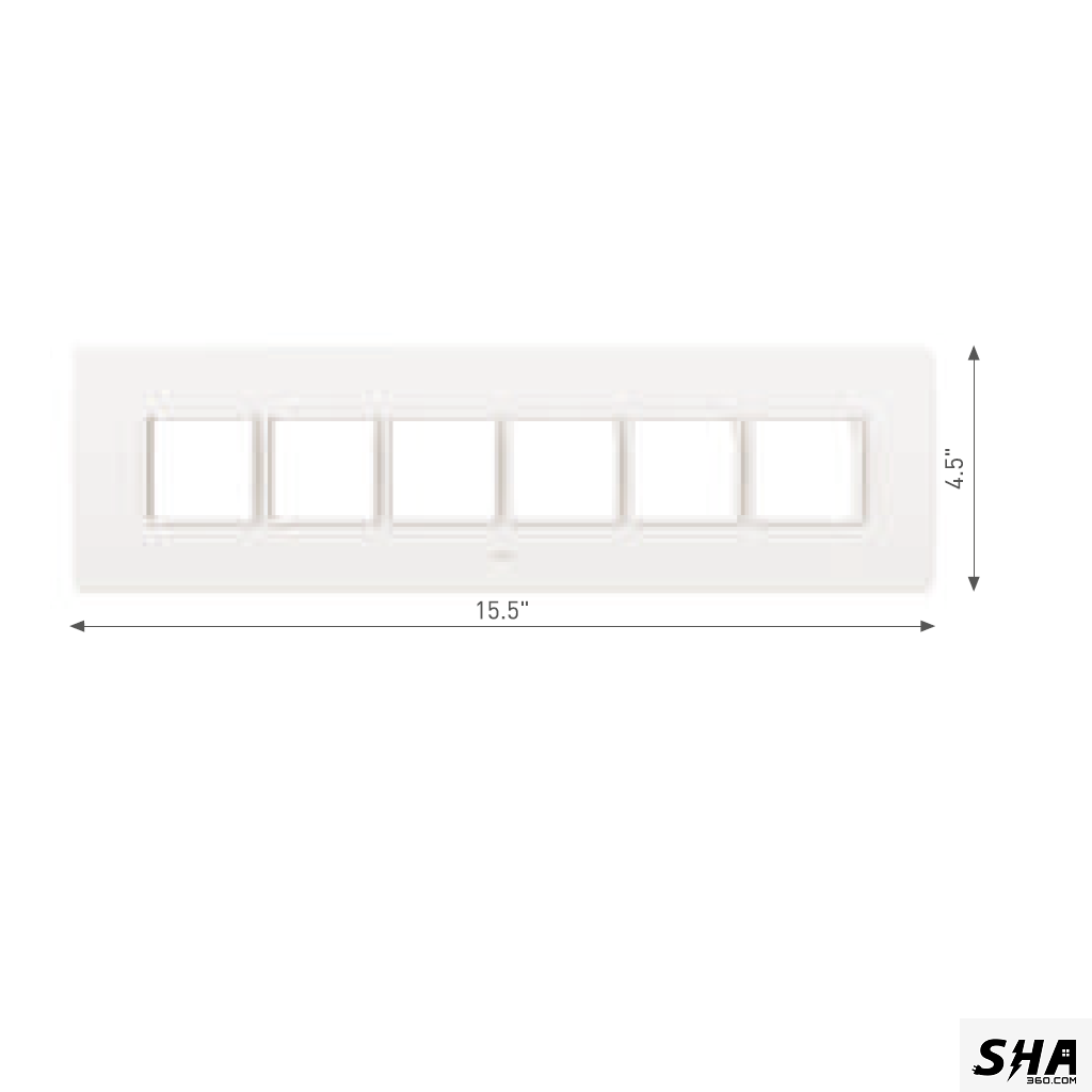 Buy GM Modular G9 Xnoa 12 Module 15x4 Cover Plate GPNSK12009 White from ...
