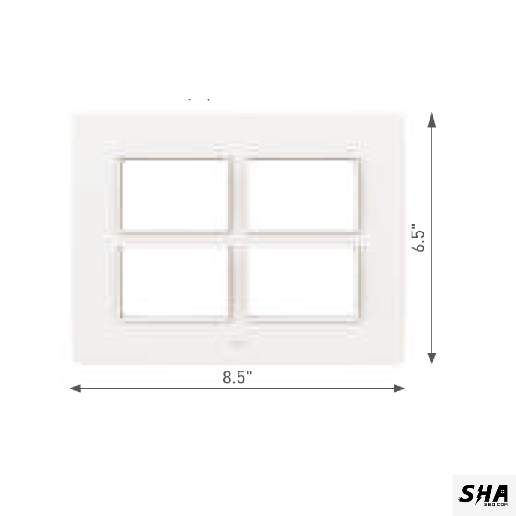 Buy GM Modular G9 Xnoa 12 Module 8x6 Cover Plate GPNSK12010 White from ...