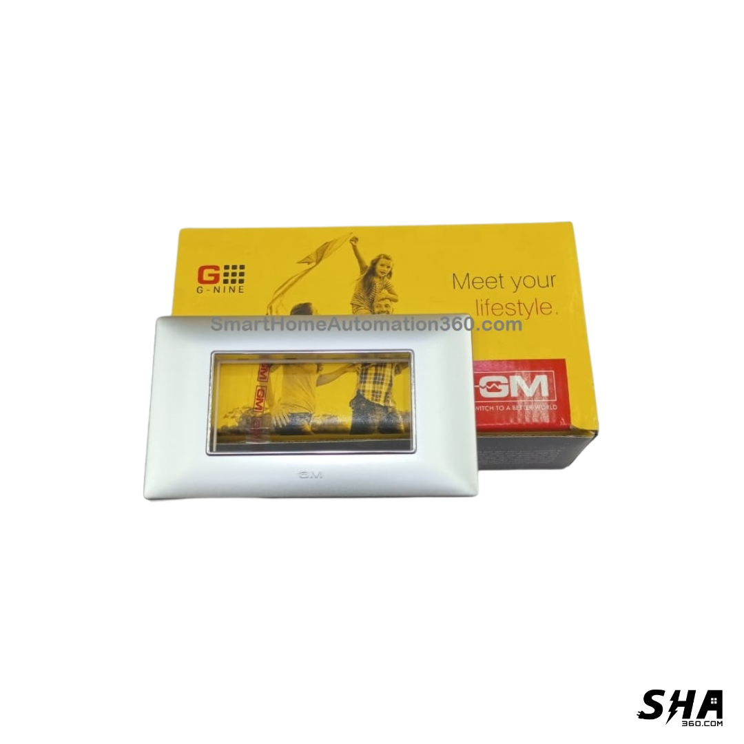 Buy GM Modular Gnine G9 Silver 4 Module Cover Plate GPF SE 04 005 from ...