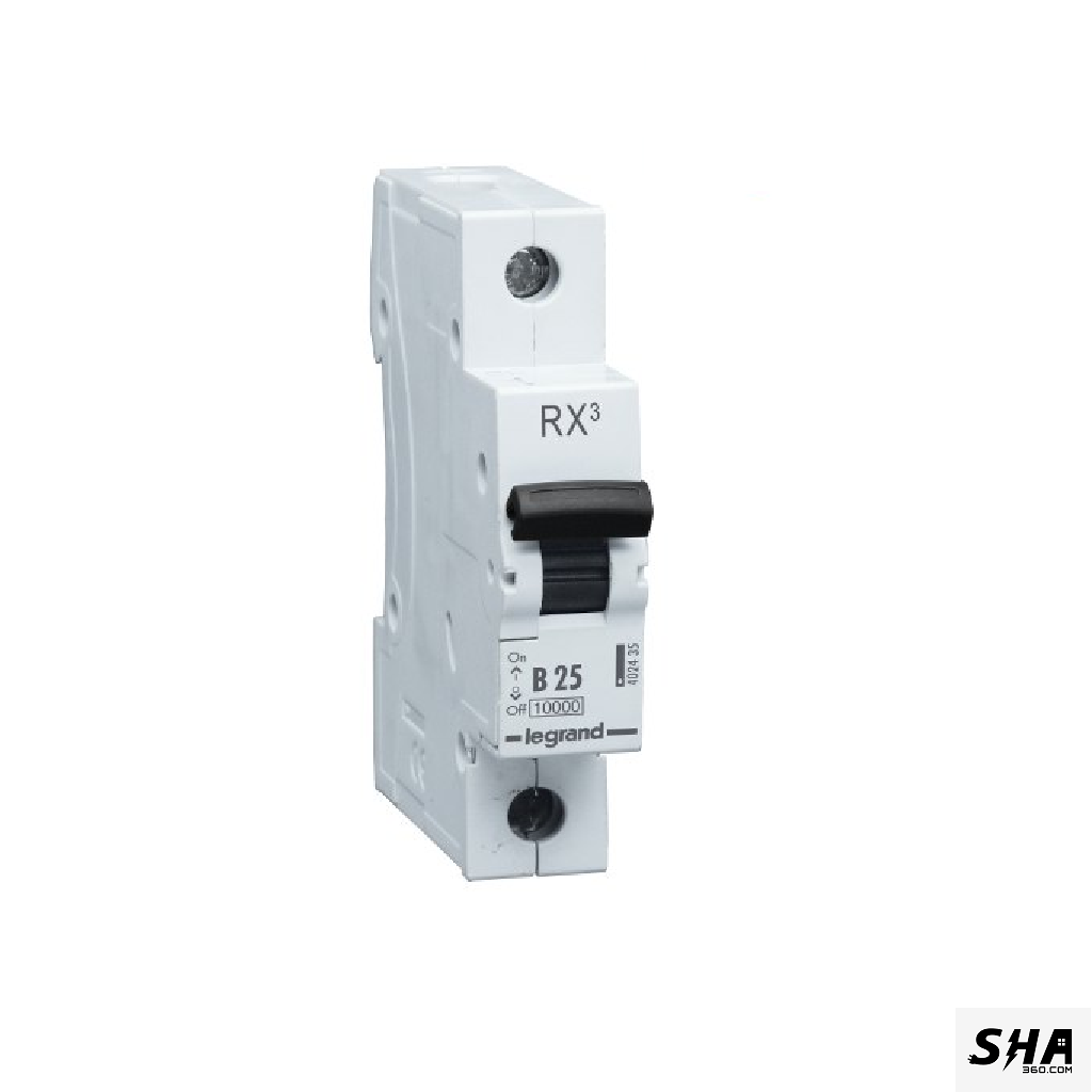 Legrand MCB 25A Single Pole (1-Pole) 10kA B Curve Rx3 (402435) - Sha360
