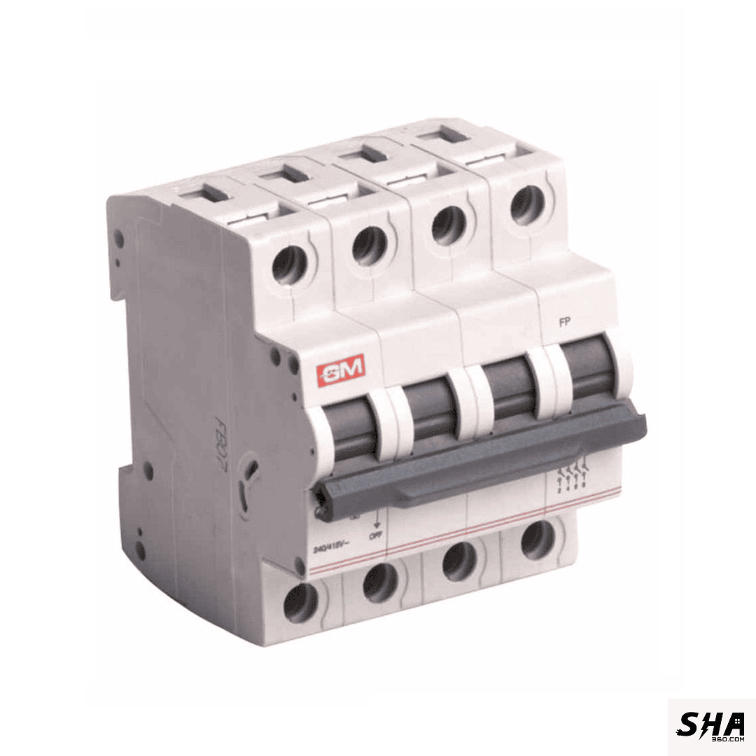 Buy GM Modular G-Vault MCB 63A Four Pole (4-Pole) 10kA C Curve (GM V FC 63) from SmartHomeAutomation