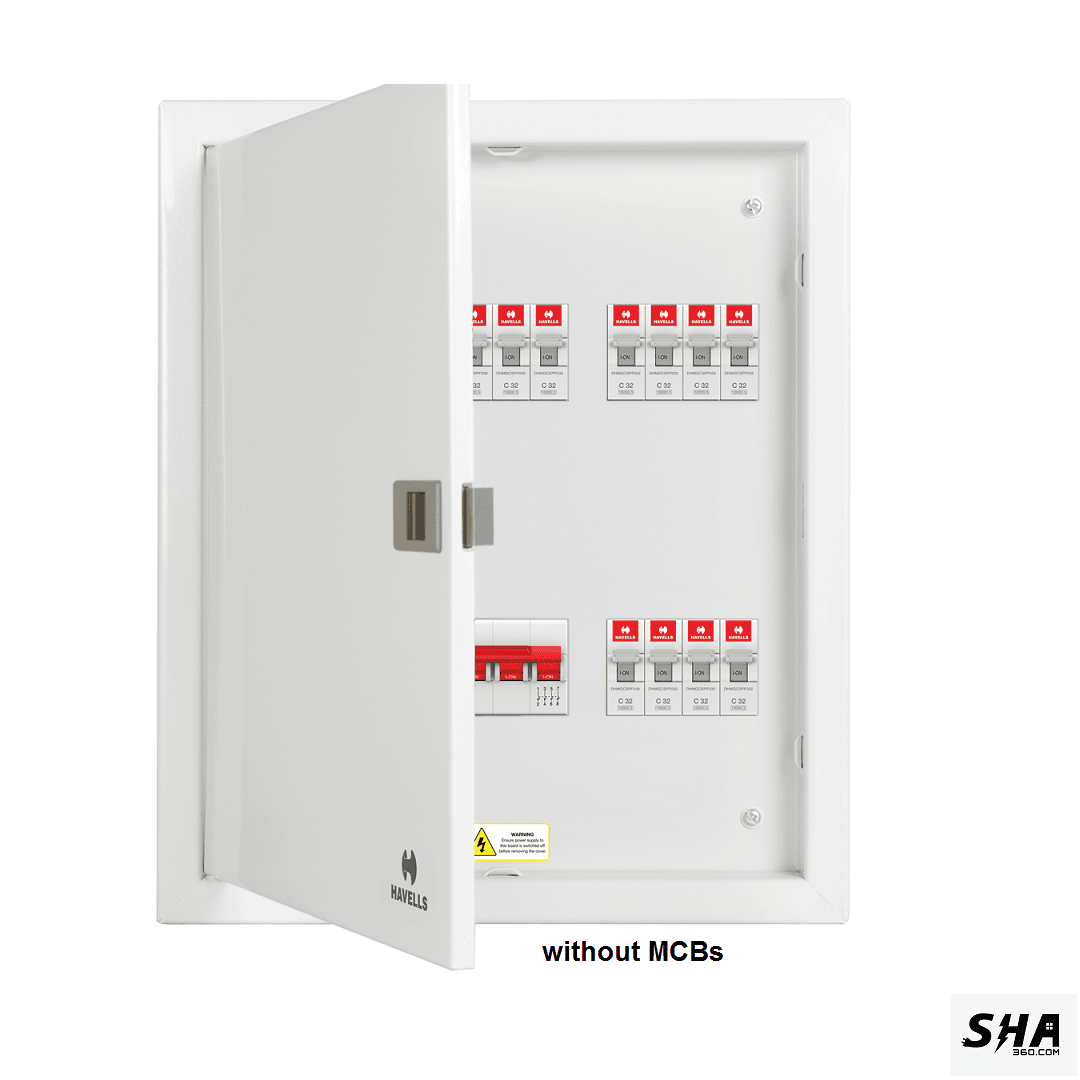 Buy Havells Phase Selector Horizontal 4 Quadrant DB 4 Way (8+12) 40A ...