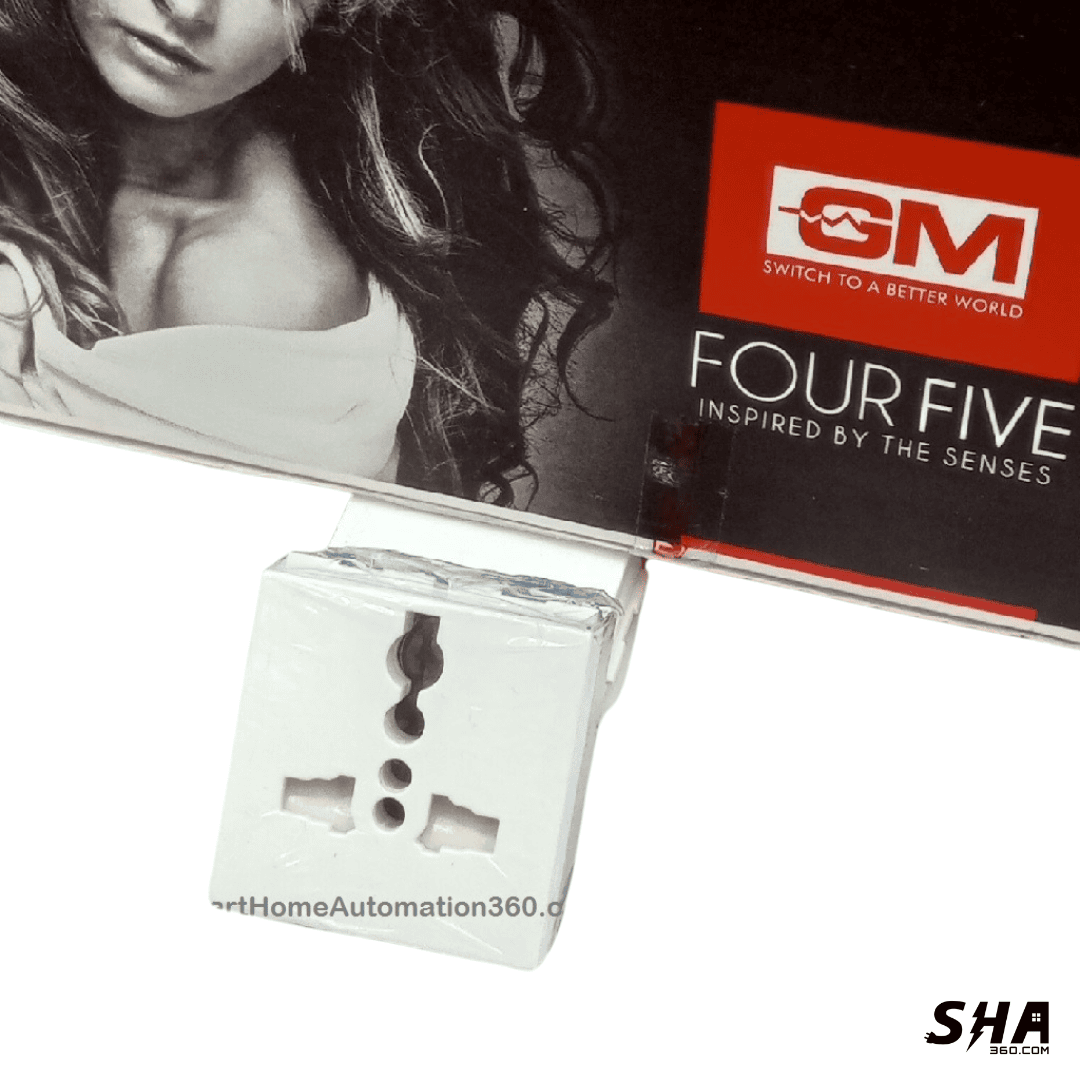 Buy GM Modular 45s (FourFive) 13A International Socket (white) - AA2030 ...