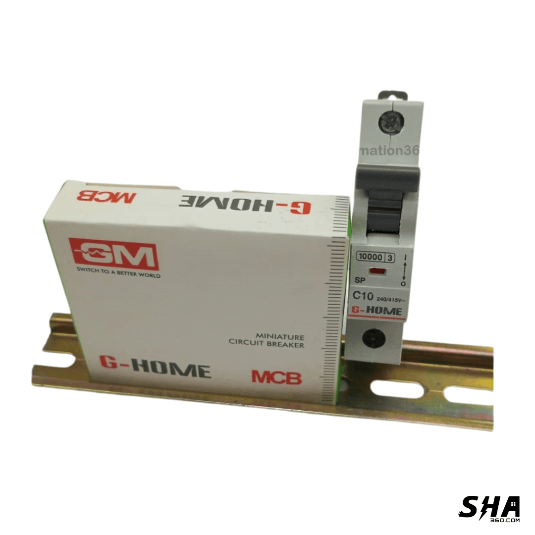GM Modular MCB 10A Single Pole (1-Pole) 10kA C Curve G-Home (GM H SC 10) from SmartHomeAutomation