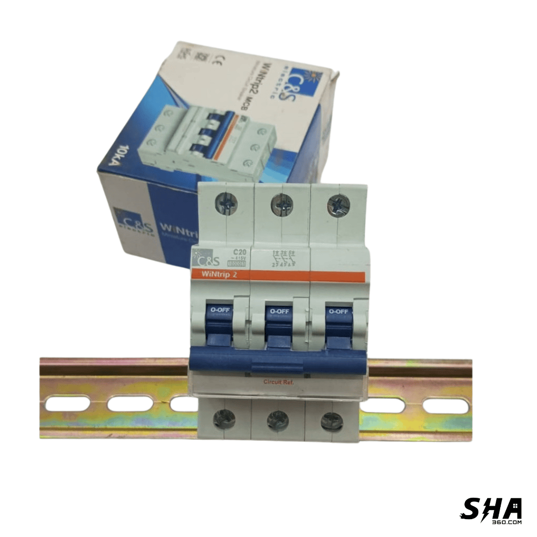 Buy C&S Electric MCB 20A Tripple (3-Pole) 10kA C Curve WiNtrip2 ...