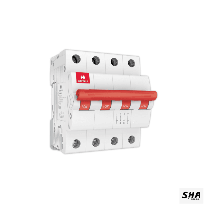 Buy Havells 63A Isolator Four Pole (4 pole) from SmartHomeAutomation360.com